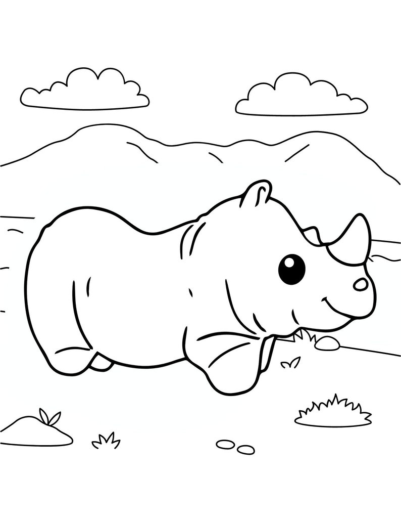 Safari Animals Coloring Pages, Safari Animals Printables, Safari ...