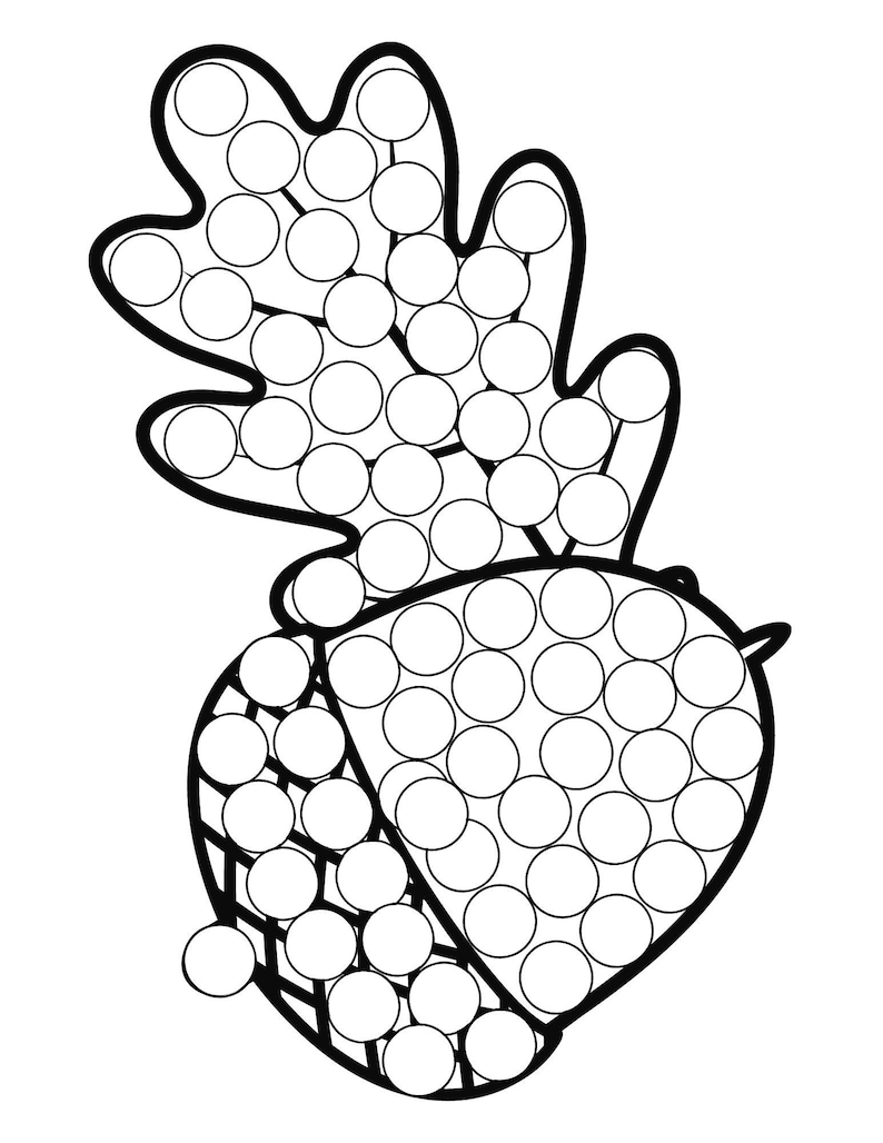 Fall Dot Marker Coloring Pages, Fall Printable, Fall Dot Coloring, Fall ...