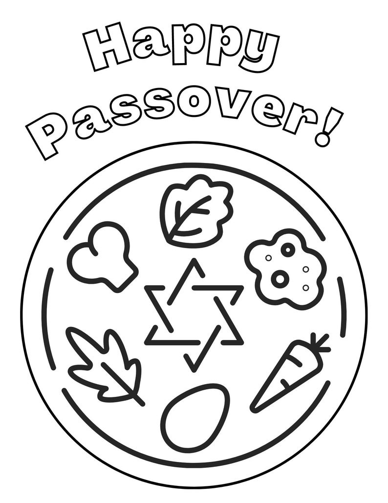 Passover Coloring Pages, Passover Printables, Jewish Coloring Pages ...