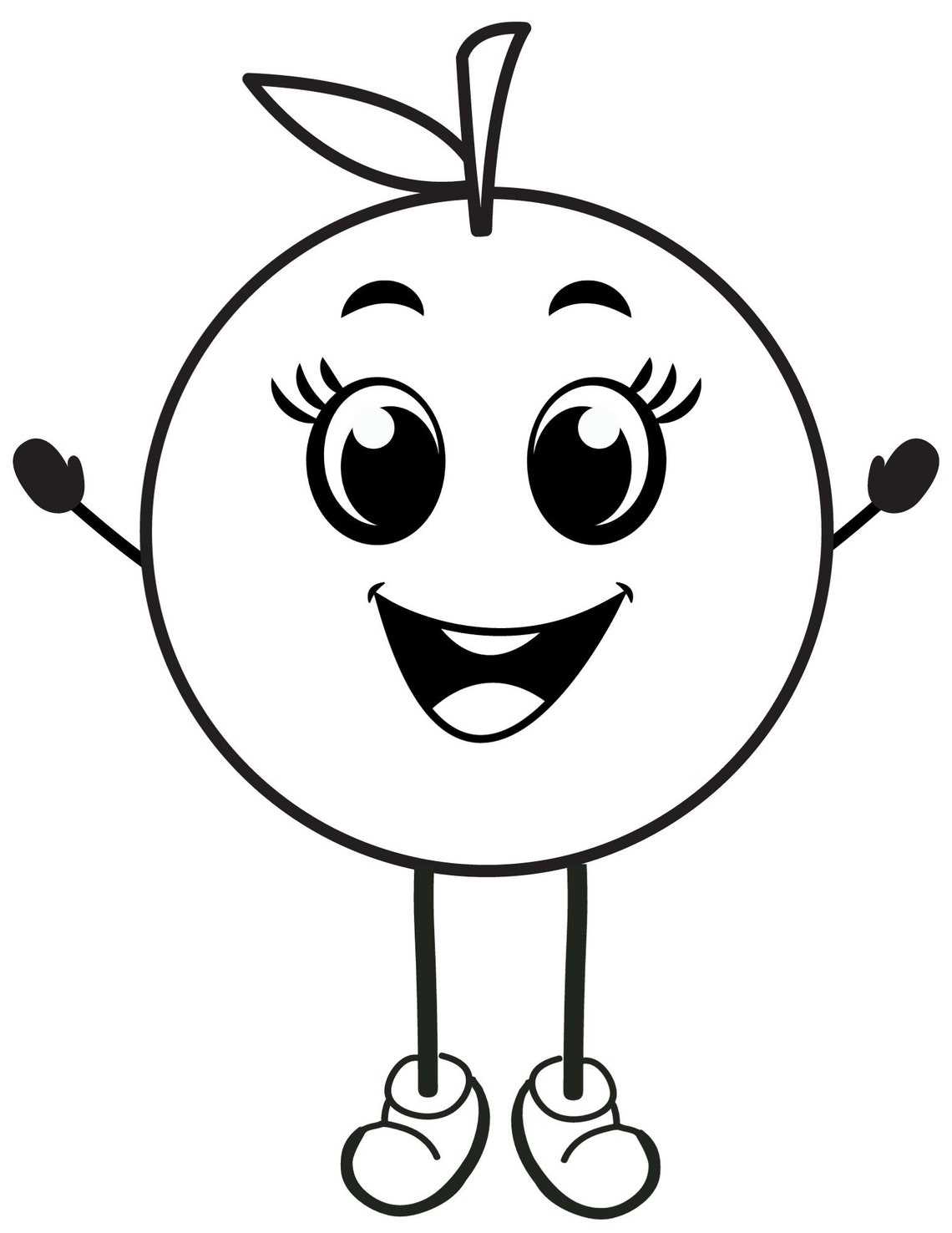 Cute Fruit Coloring Pages, Kawaii Food Printable, Funny Fruits Coloring ...