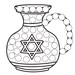 Hanukkah Dot Marker Coloring Pages, Hanukkah Do a Dot, Jewish Coloring ...