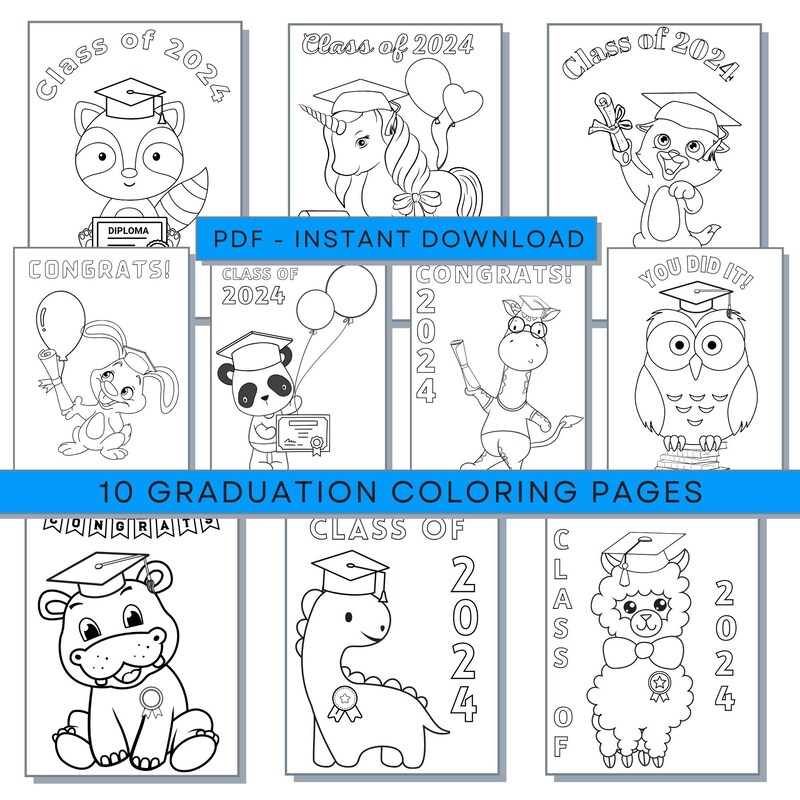 Class of 2025 Coloring Page - Etsy
