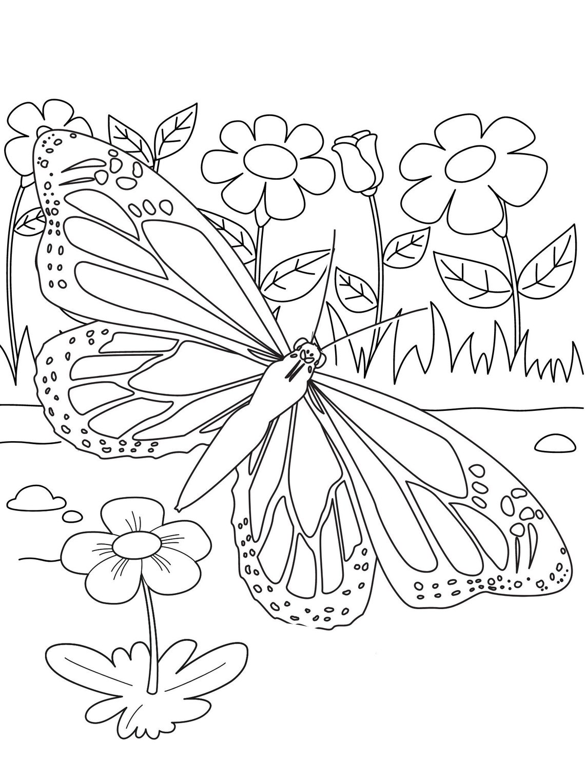 Butterfly Coloring Pages, Butterfly PDF, Butterfly Printables ...