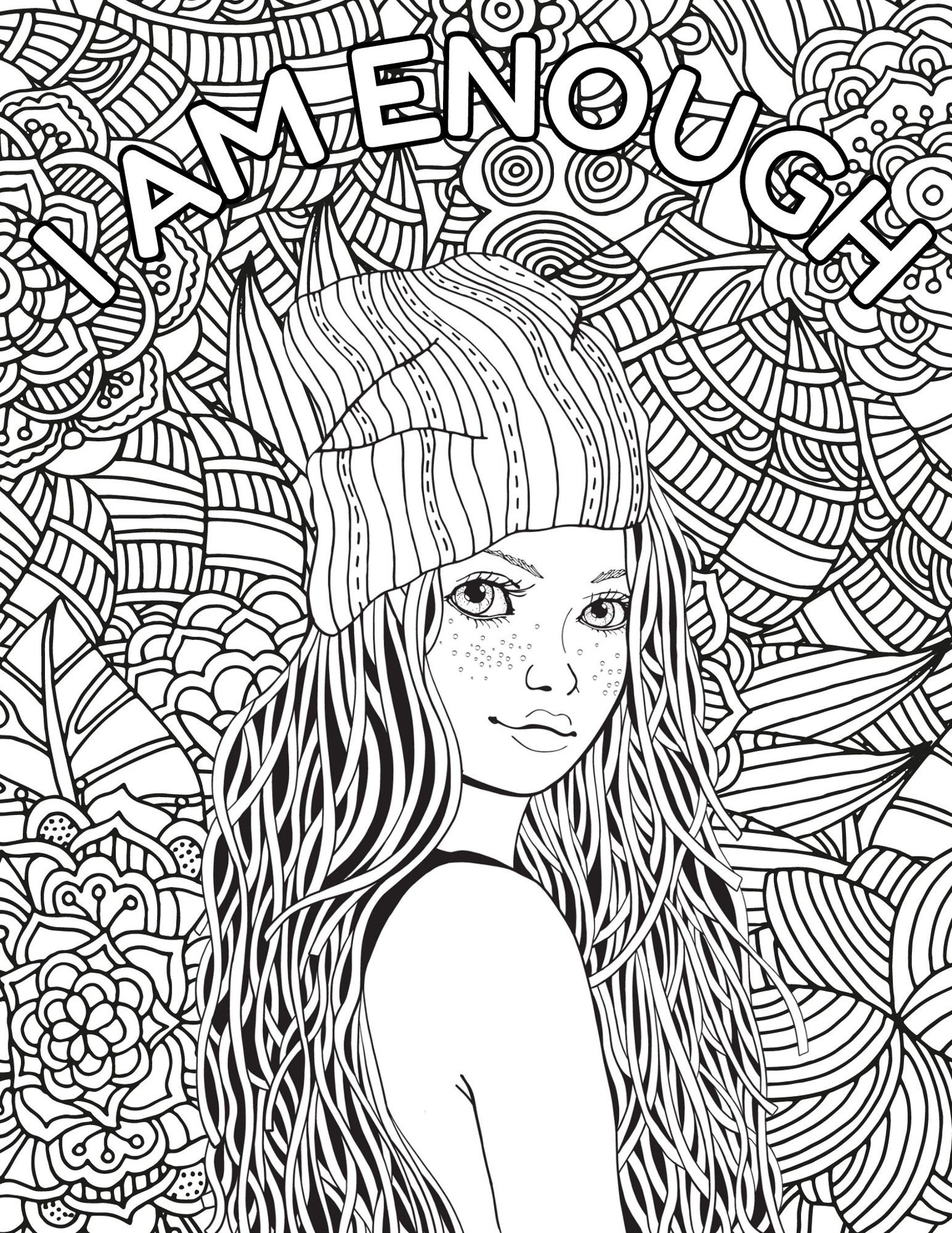 Teens Self Care Coloring Pages, Teens Inspirational Quotes Coloring ...