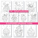 Cupcakes Coloring Pages, Sweets Printables, Cupcake Coloring, Sweets ...