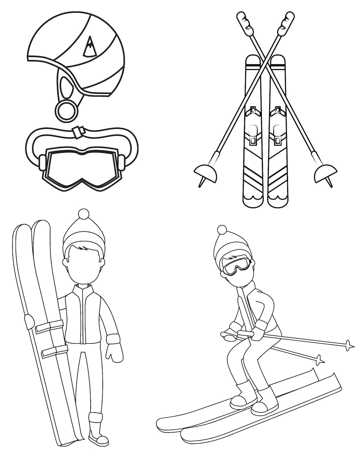 Sports Coloring Pages Sports PDF Sports Printables Sport - Etsy