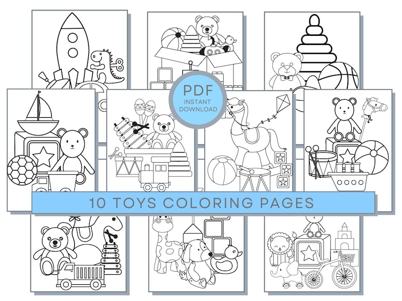 Toys Coloring Pages, Toys PDF, Toys Printables, Toys Coloring Pages ...