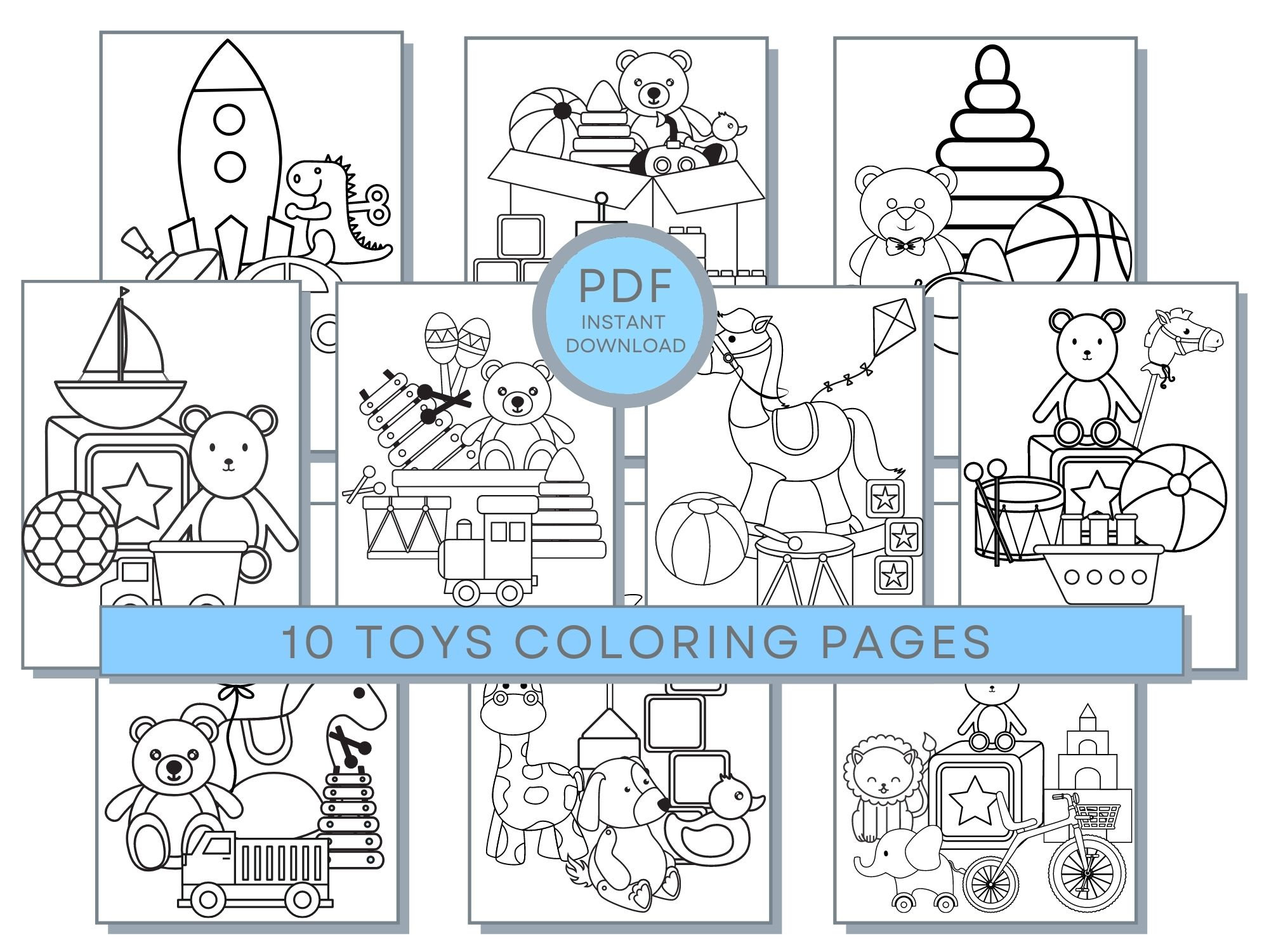 Toys Coloring Page