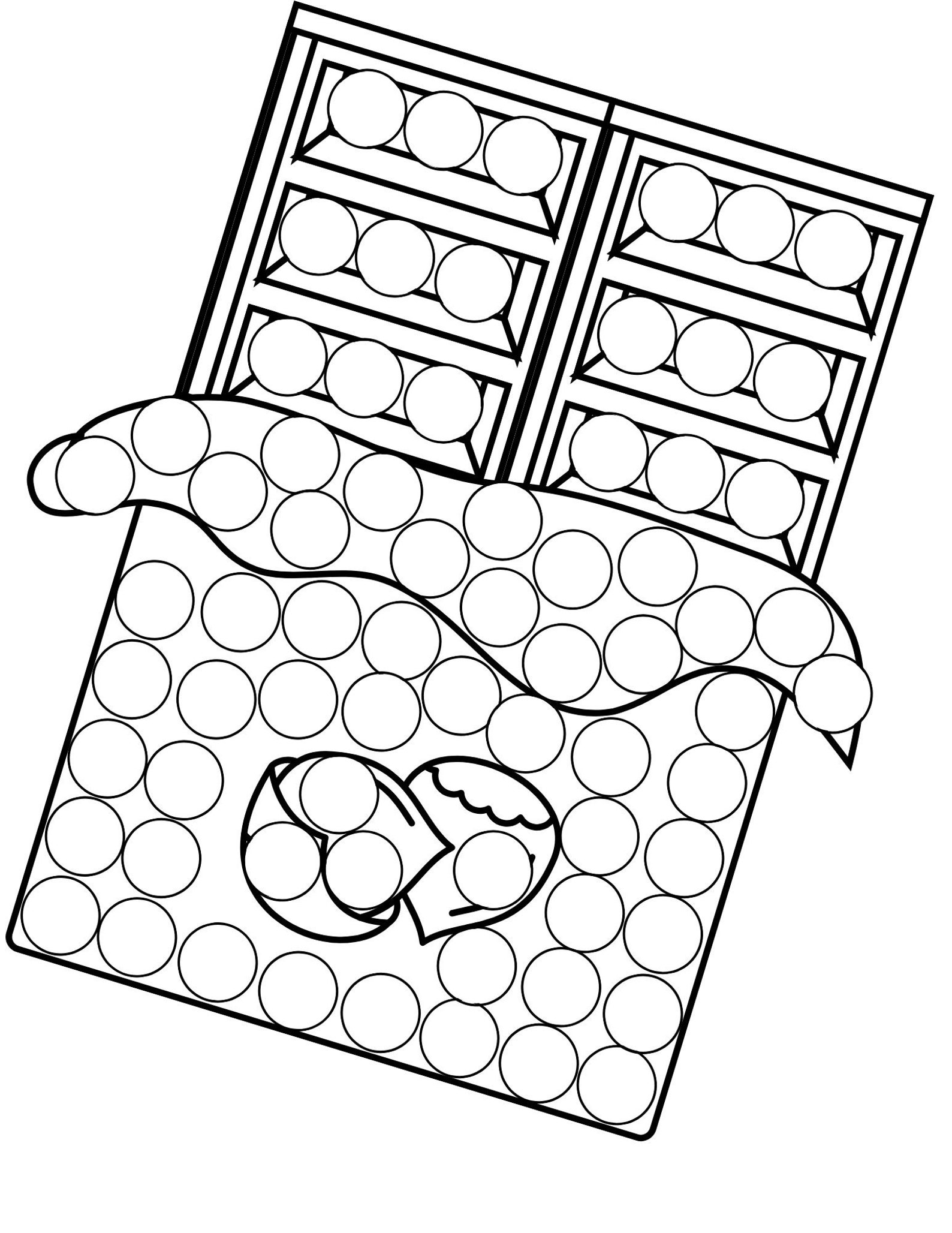 Dot Marker Candy Coloring Pages, Do a Dot Candy Coloring, Printable ...