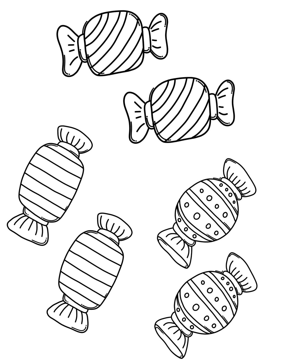 Candy Coloring Pages, Printable Candy Coloring Sheets, Lollipops ...