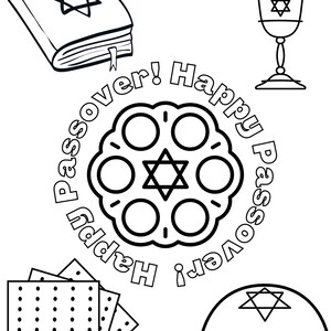Passover Coloring Pages, Passover Printables, Jewish Coloring Pages ...