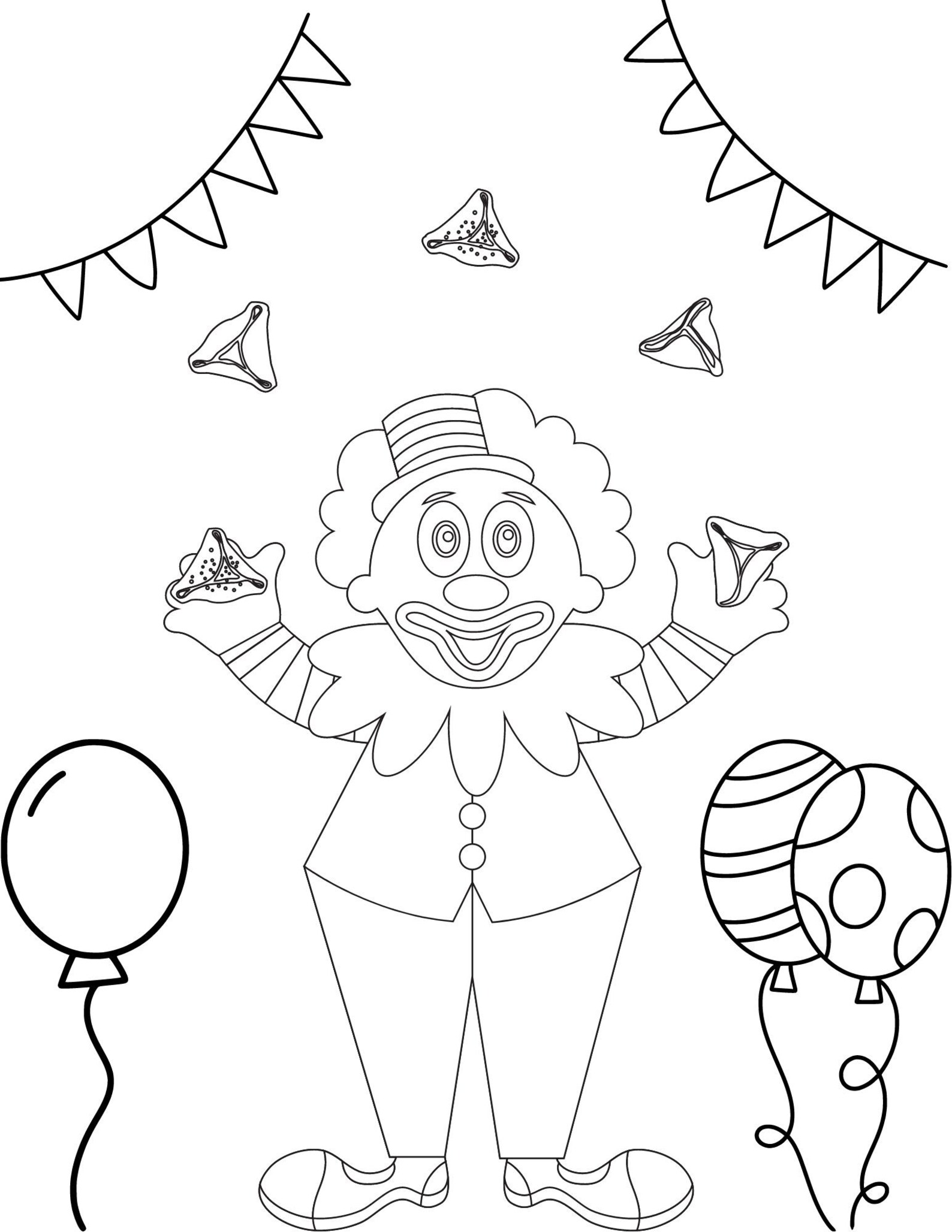 Purim Coloring Pages, Purim Printables, Jewish Coloring Pages, Jewish ...
