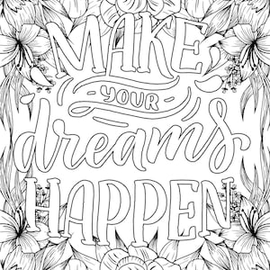 Inspirational Quotes Coloring Pages, Inspirational Quotes PDF ...