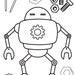 Robot Coloring Pages for Kids: 10 PDF Cute Robot Printables, Robots ...