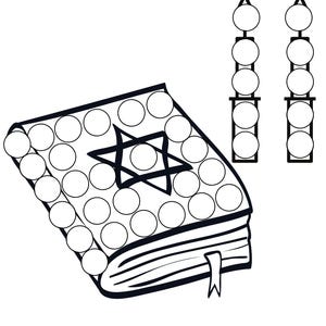 Hanukkah Dot Marker Coloring Pages, Hanukkah Do a Dot, Jewish Coloring ...