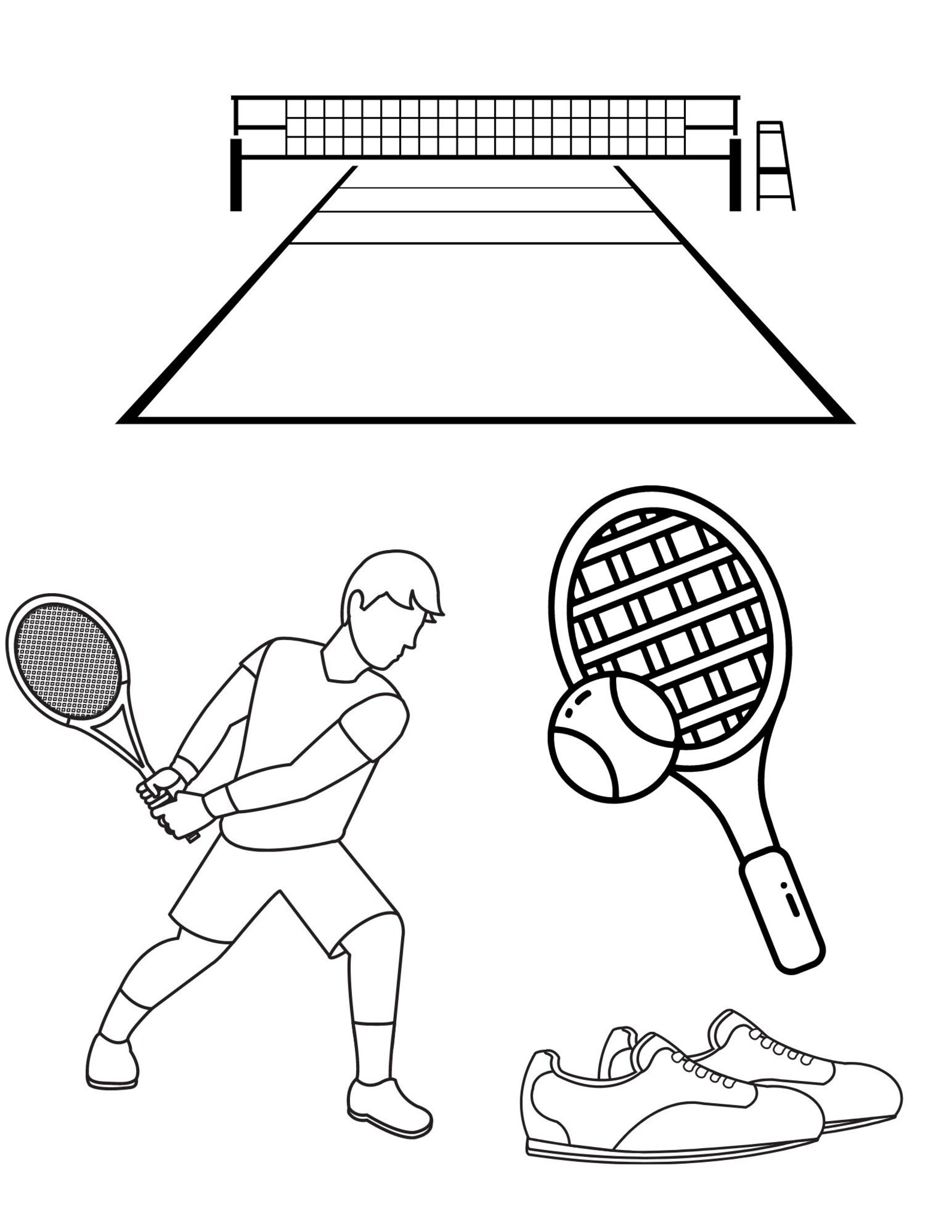 Sports Coloring Pages, Sports PDF, Sports Printables, Sport Coloring ...