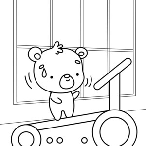 Workout Coloring Pages, Exercise Coloring Pages, Gym Coloring Pages ...