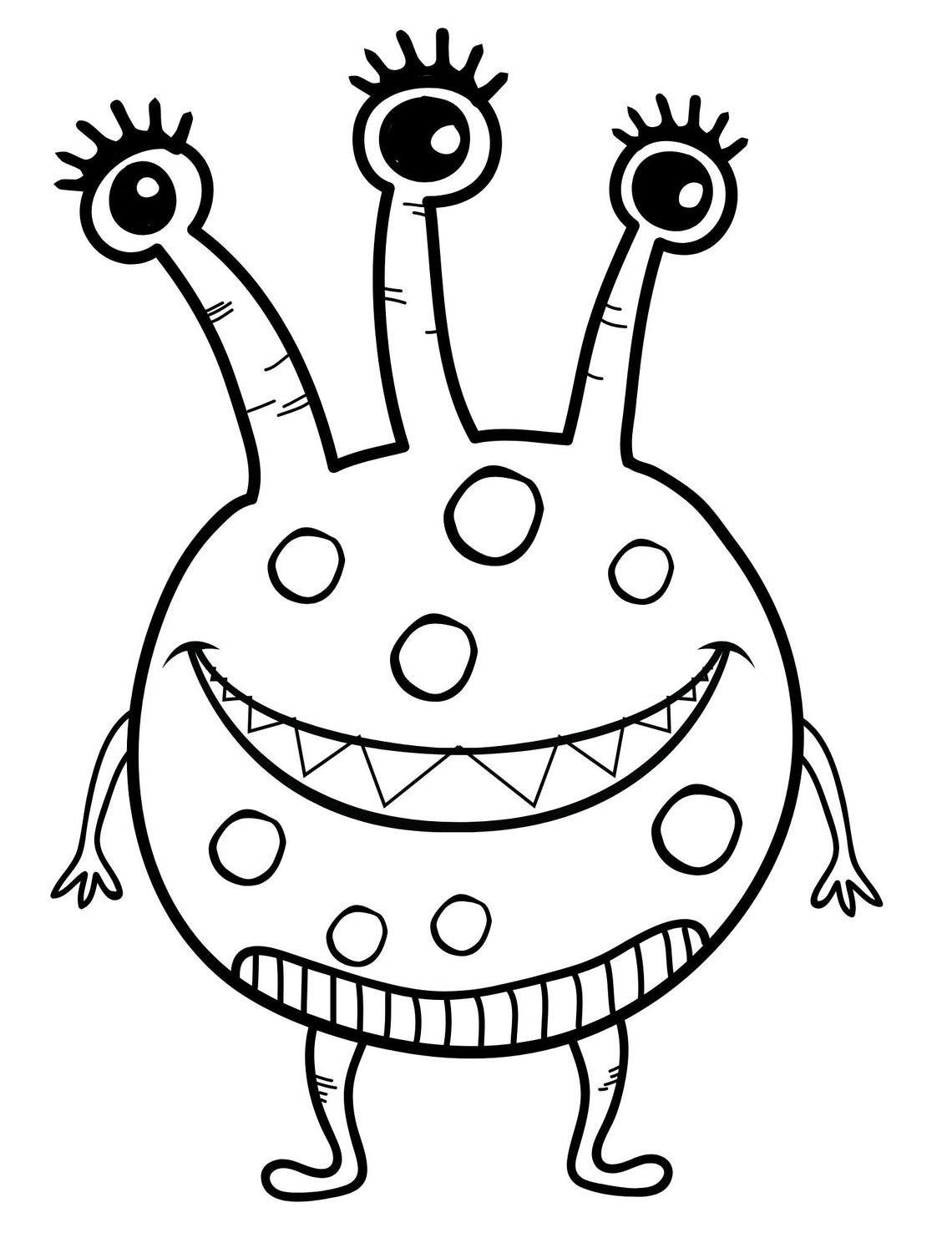 Monster Coloring Pages, Monster PDF, Monster Printables, Monster ...