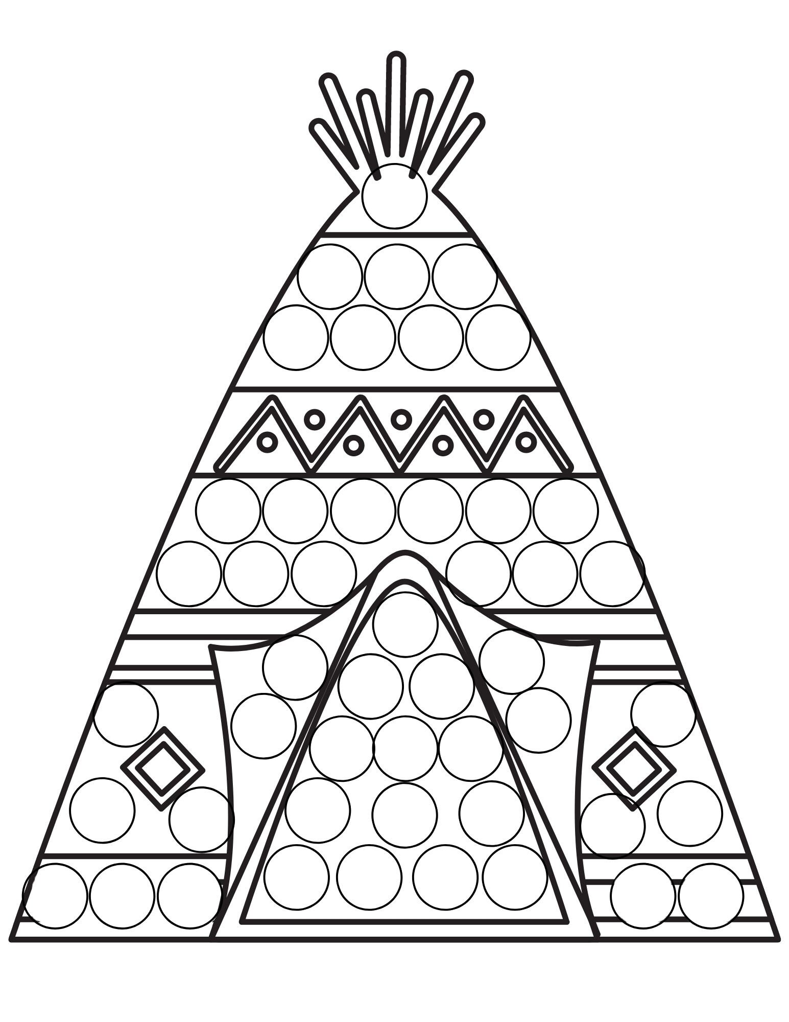 Thanksgiving Dot Marker Coloring Pages, Thanksgiving PDF Thanksgiving ...