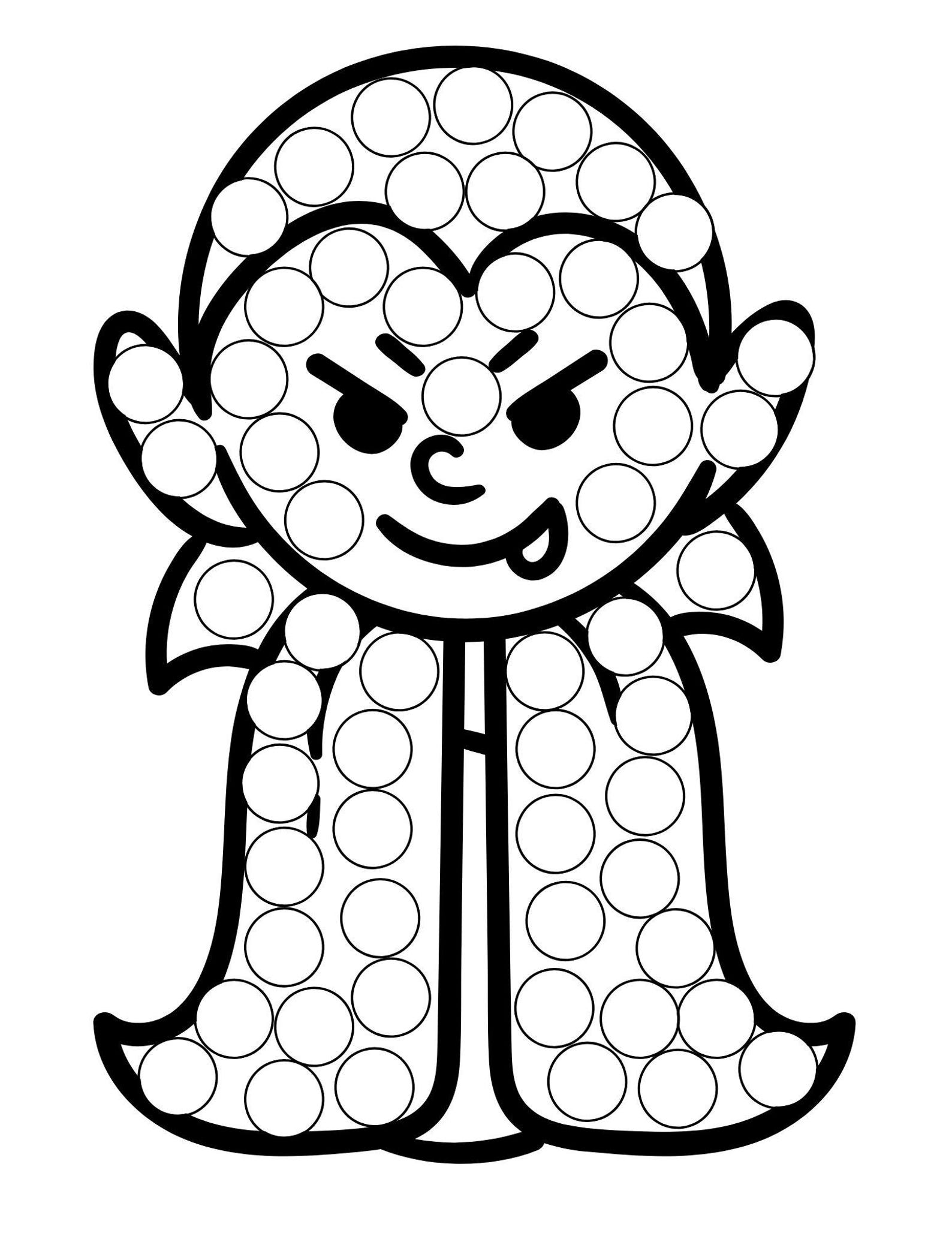 Halloween Dot Marker Coloring Pages, Halloween Dot Marker, Halloween Do ...
