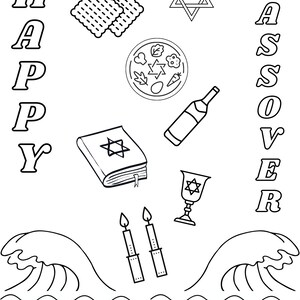 Passover Coloring Pages, Passover Printables, Jewish Coloring Pages ...