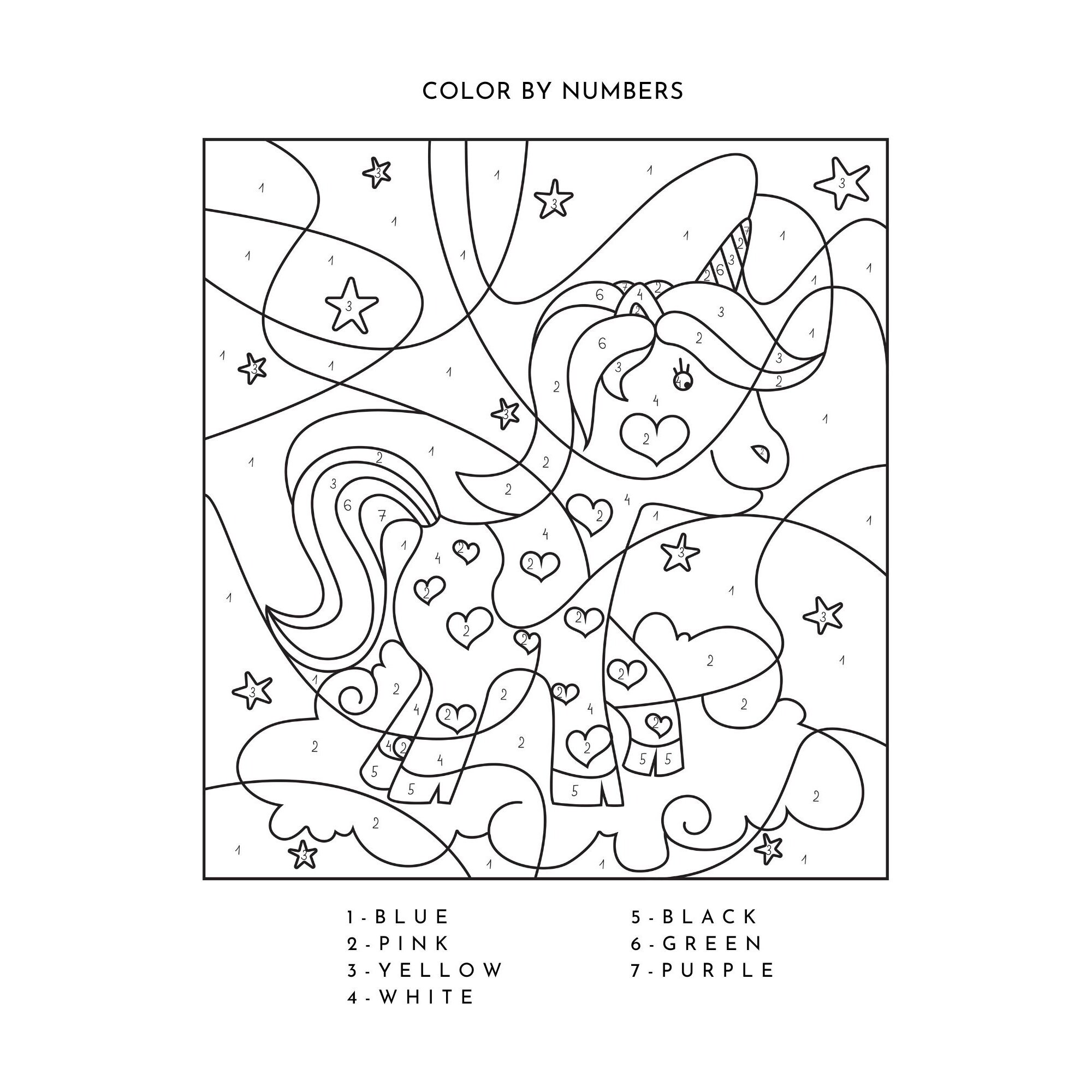 Unicorn Activity Pages, Unicorn Coloring, Mazes, Word Searches, Color ...