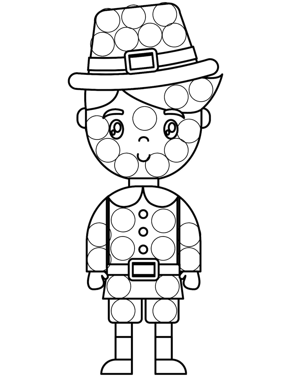 Thanksgiving Dot Marker Coloring Pages, Thanksgiving PDF Thanksgiving ...