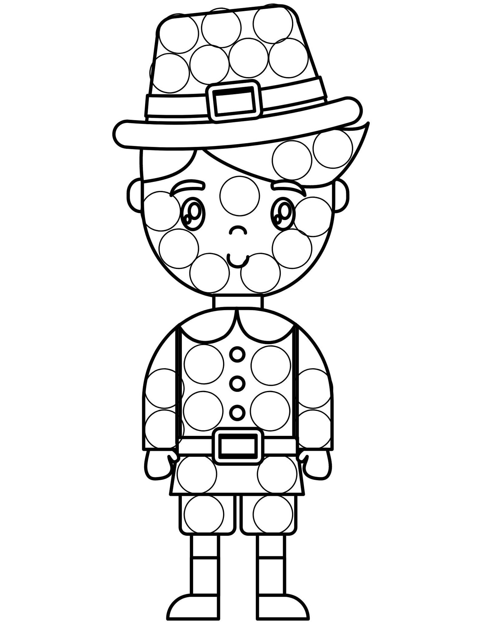 Thanksgiving Dot Marker Coloring Pages, Thanksgiving PDF Thanksgiving ...