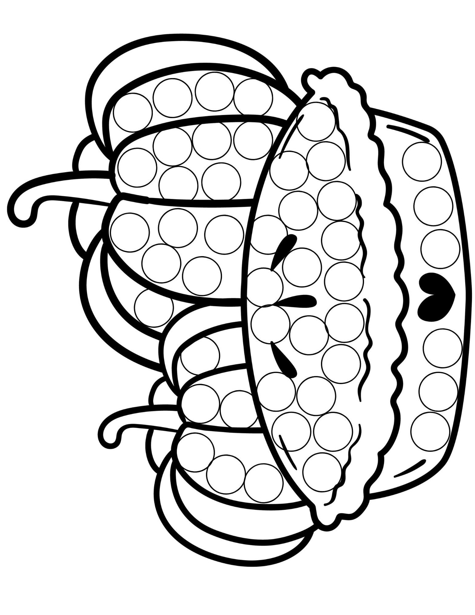 Thanksgiving Dot Marker Coloring Pages, Thanksgiving PDF Thanksgiving ...