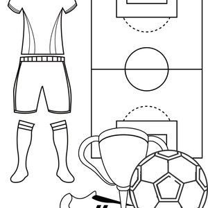 Soccer Coloring Pages, Soccer PDF, Soccer Printables, Soccer Coloring ...