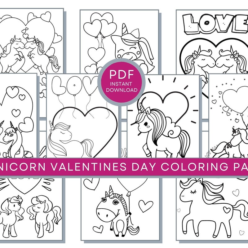 Unicorn Valentine - Etsy