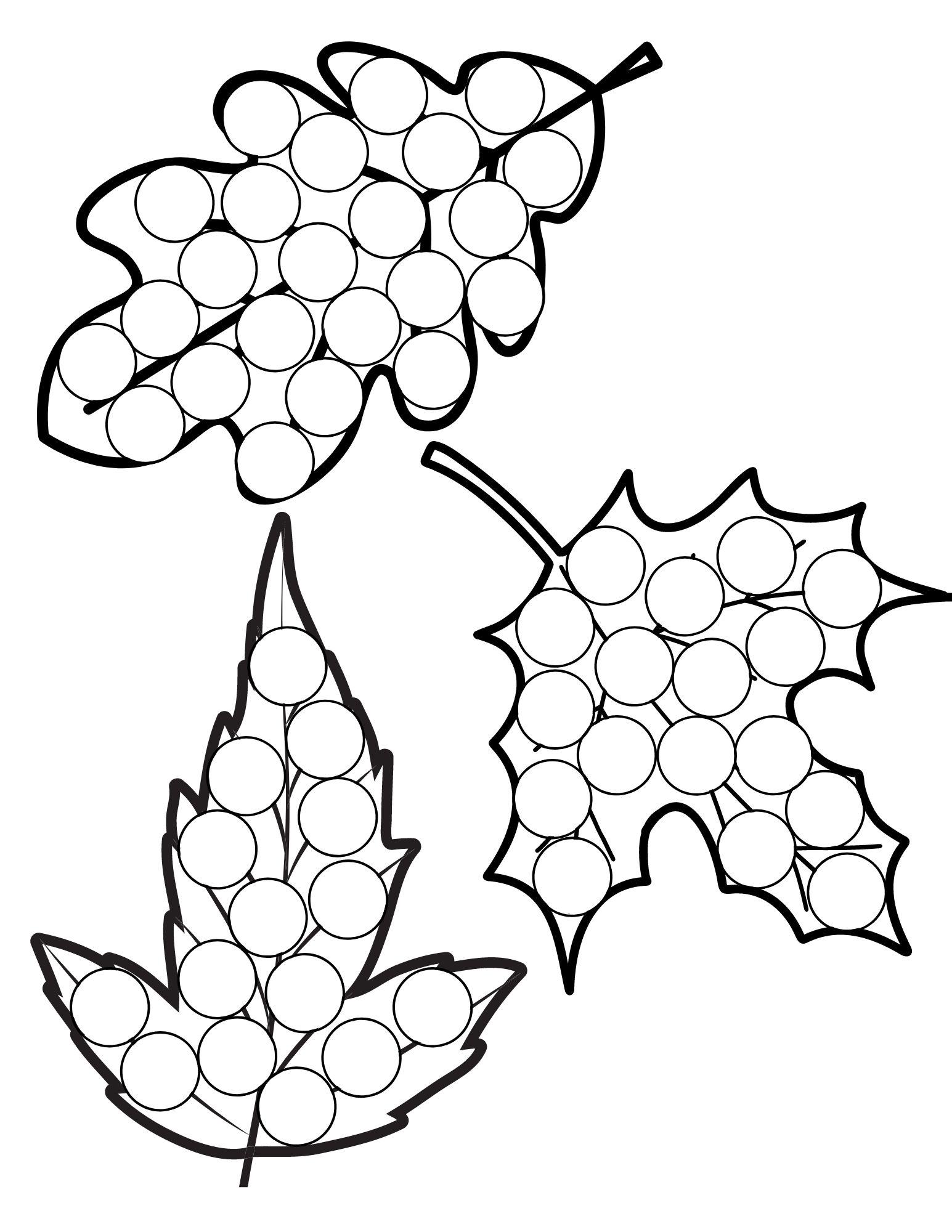 Fall Dot Marker Coloring Pages, Fall Printable, Fall Dot Coloring, Fall ...