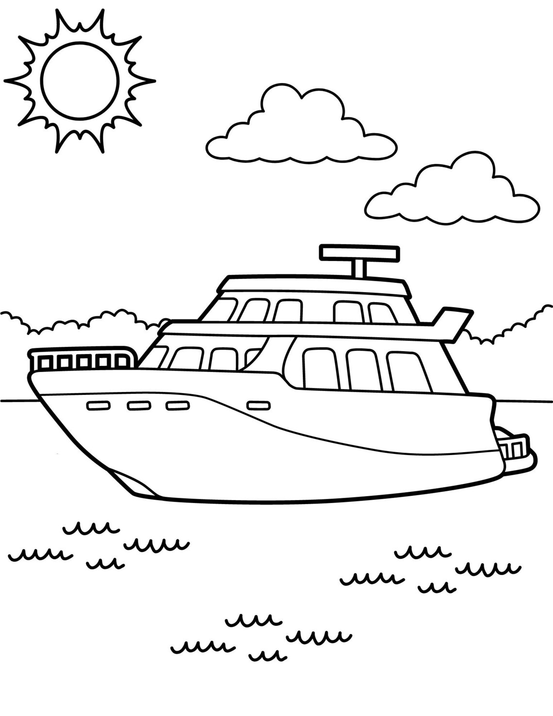 Ship Coloring Pages, Boat Coloring Pages, Ship PDF, Ship Printables ...