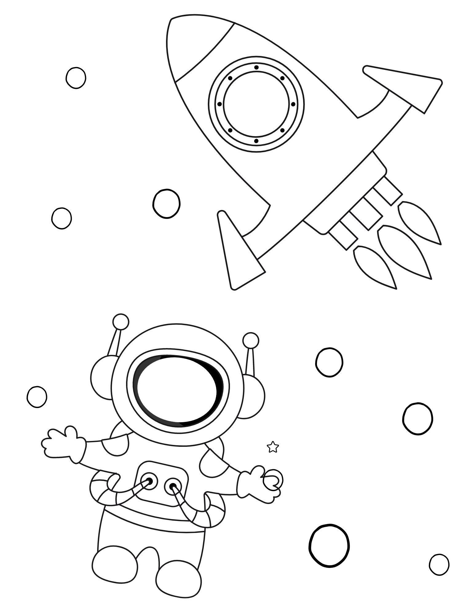 Space Coloring Pages, Space PDF, Space Printables, Space Coloring Pages ...