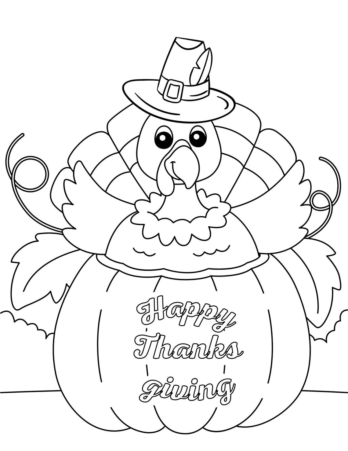 Thanksgiving Coloring Pages, Thanksgiving PDF Thanksgiving Printables ...