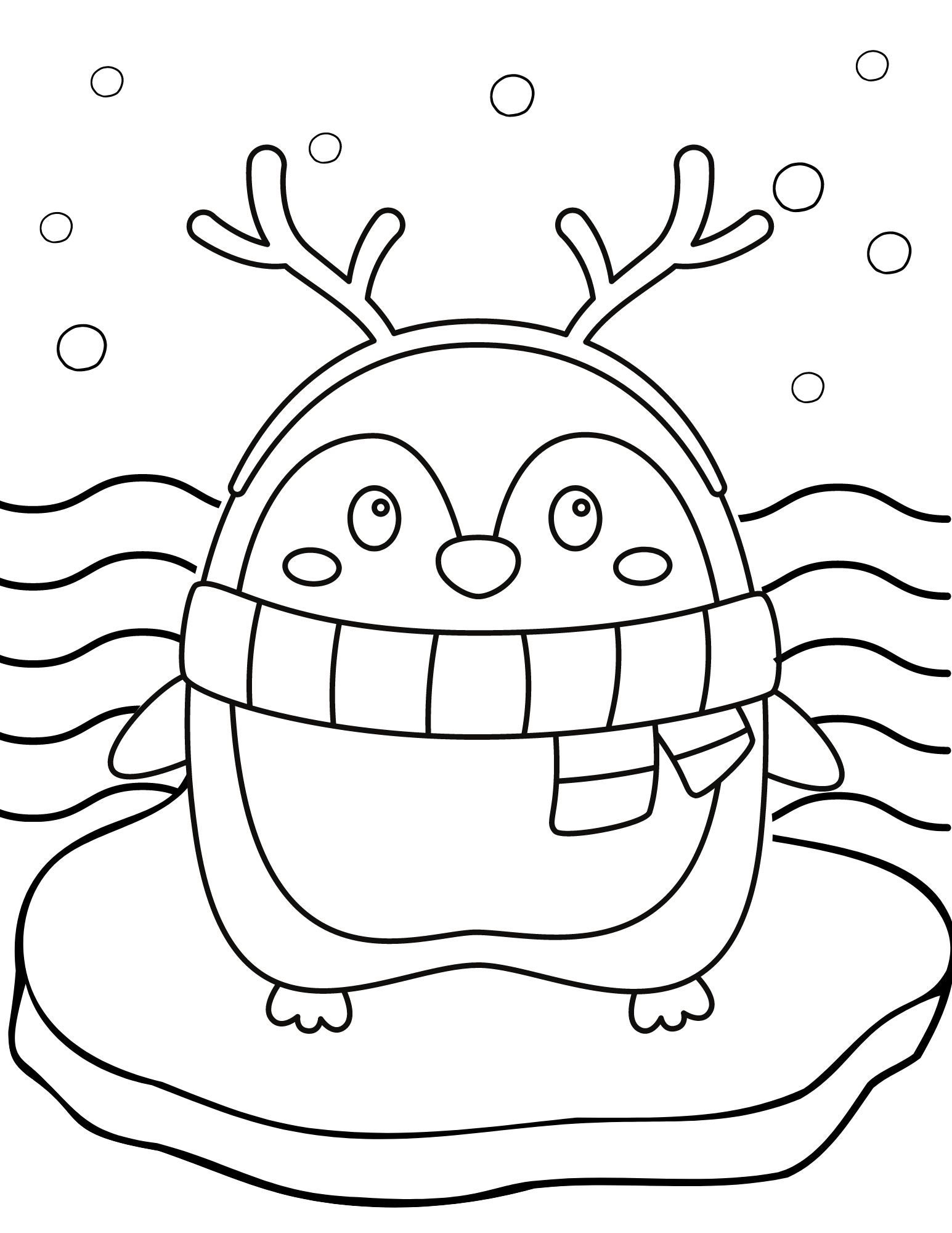 Penguin Coloring Pages, Penguin PDF, Penguin Printables, Penguin ...
