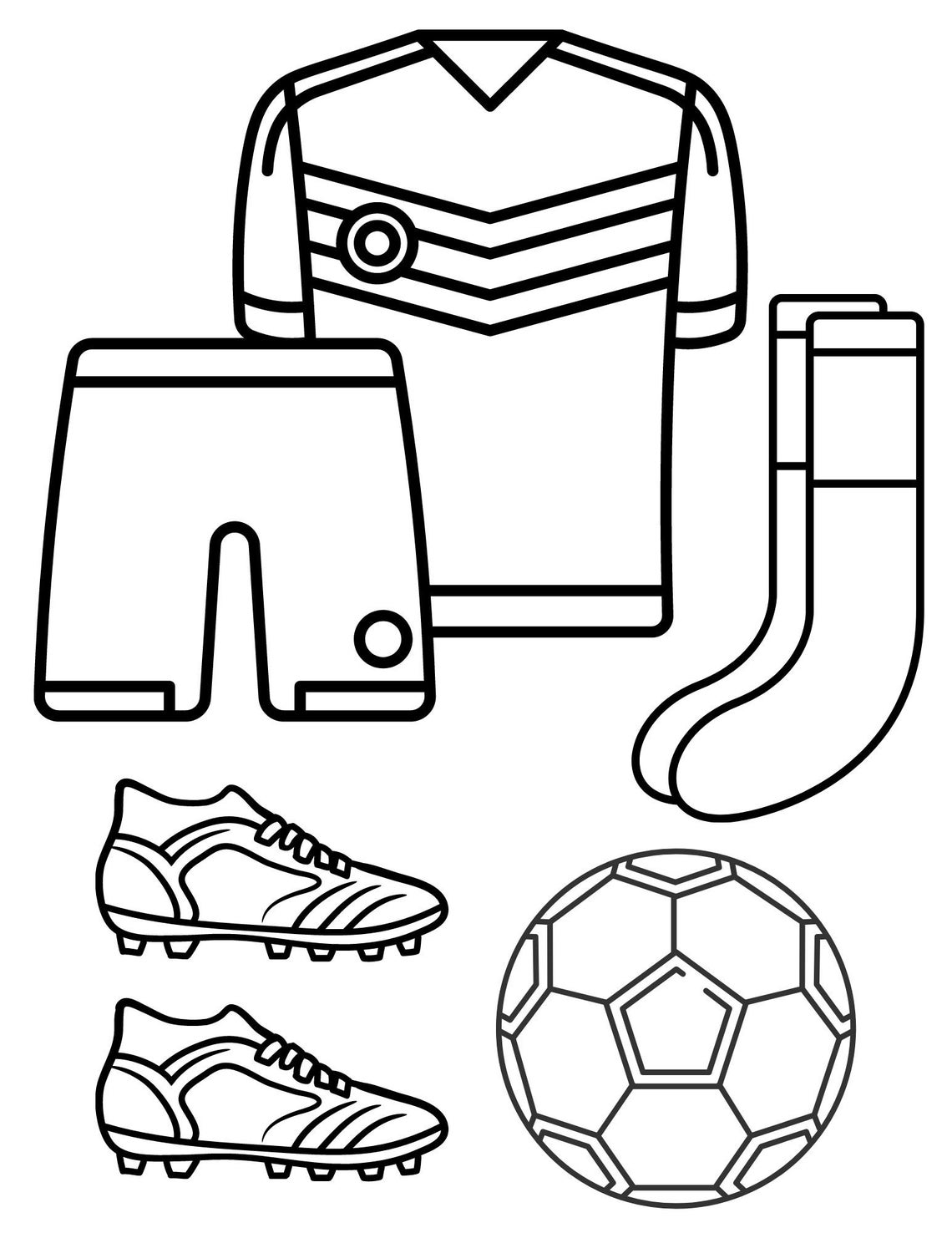 Soccer Coloring Pages, Soccer PDF, Soccer Printables, Soccer Coloring ...