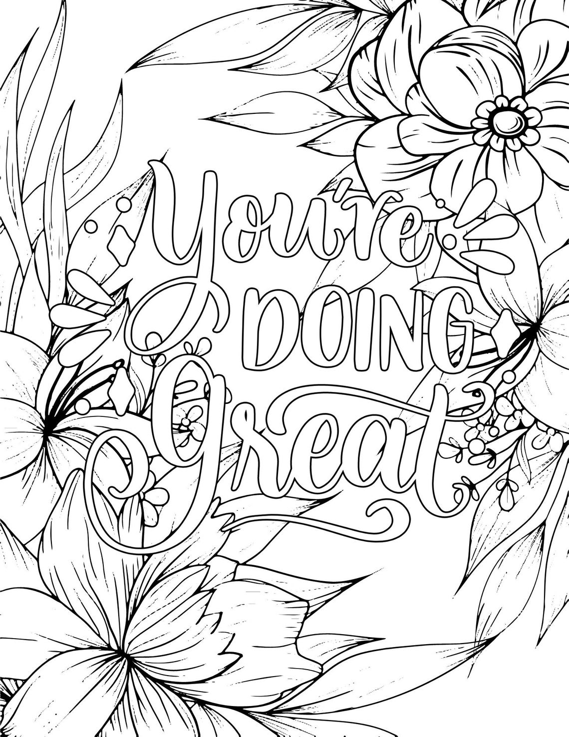 Inspirational Quotes Coloring Pages, Inspirational Quotes PDF ...