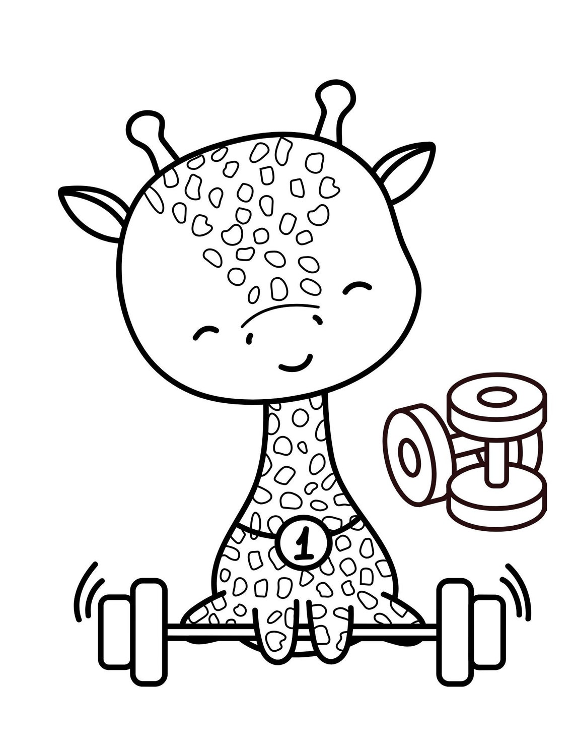 Workout Coloring Pages, Exercise Coloring Pages, Gym Coloring Pages ...