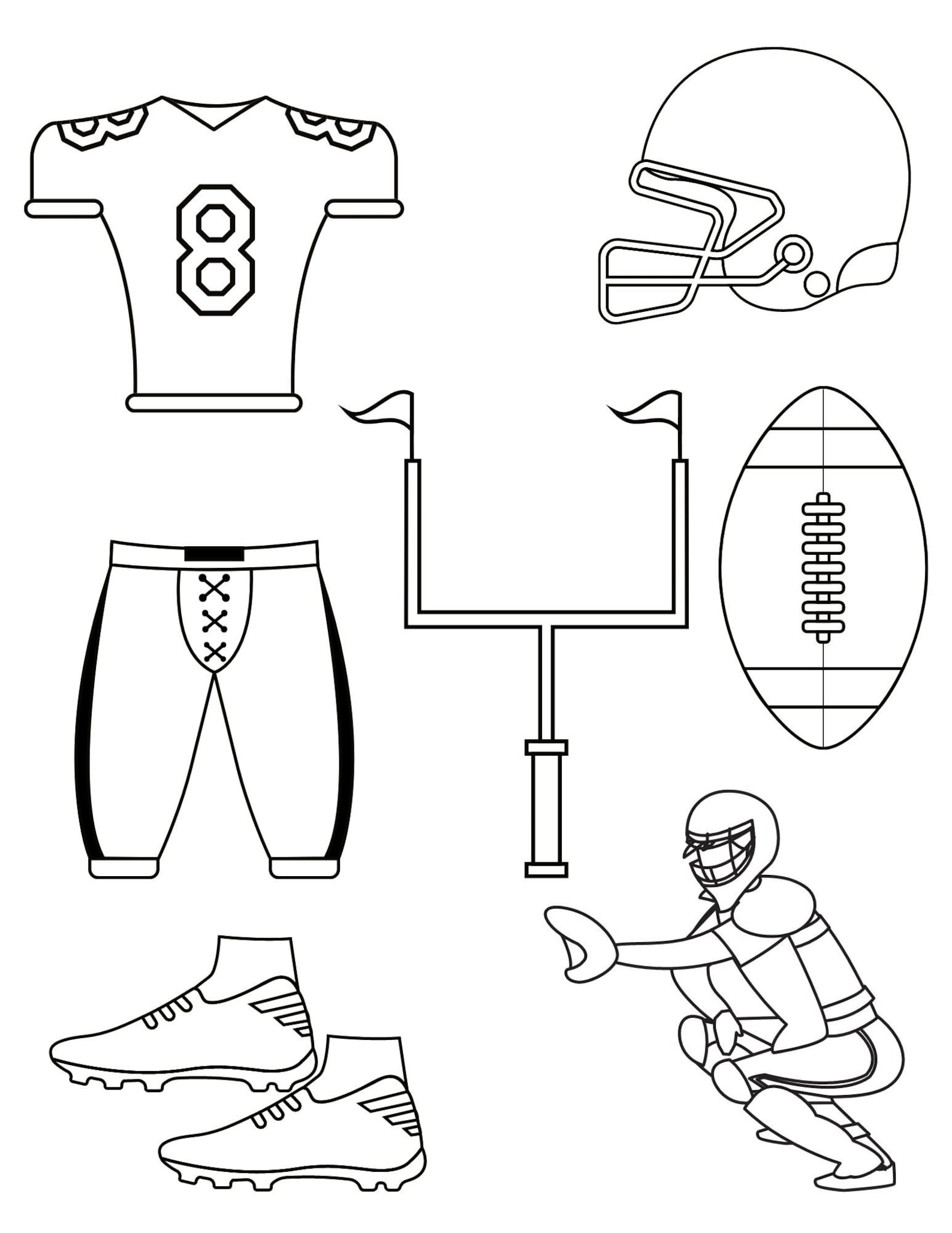 Sports Coloring Pages, Sports PDF, Sports Printables, Sport Coloring ...