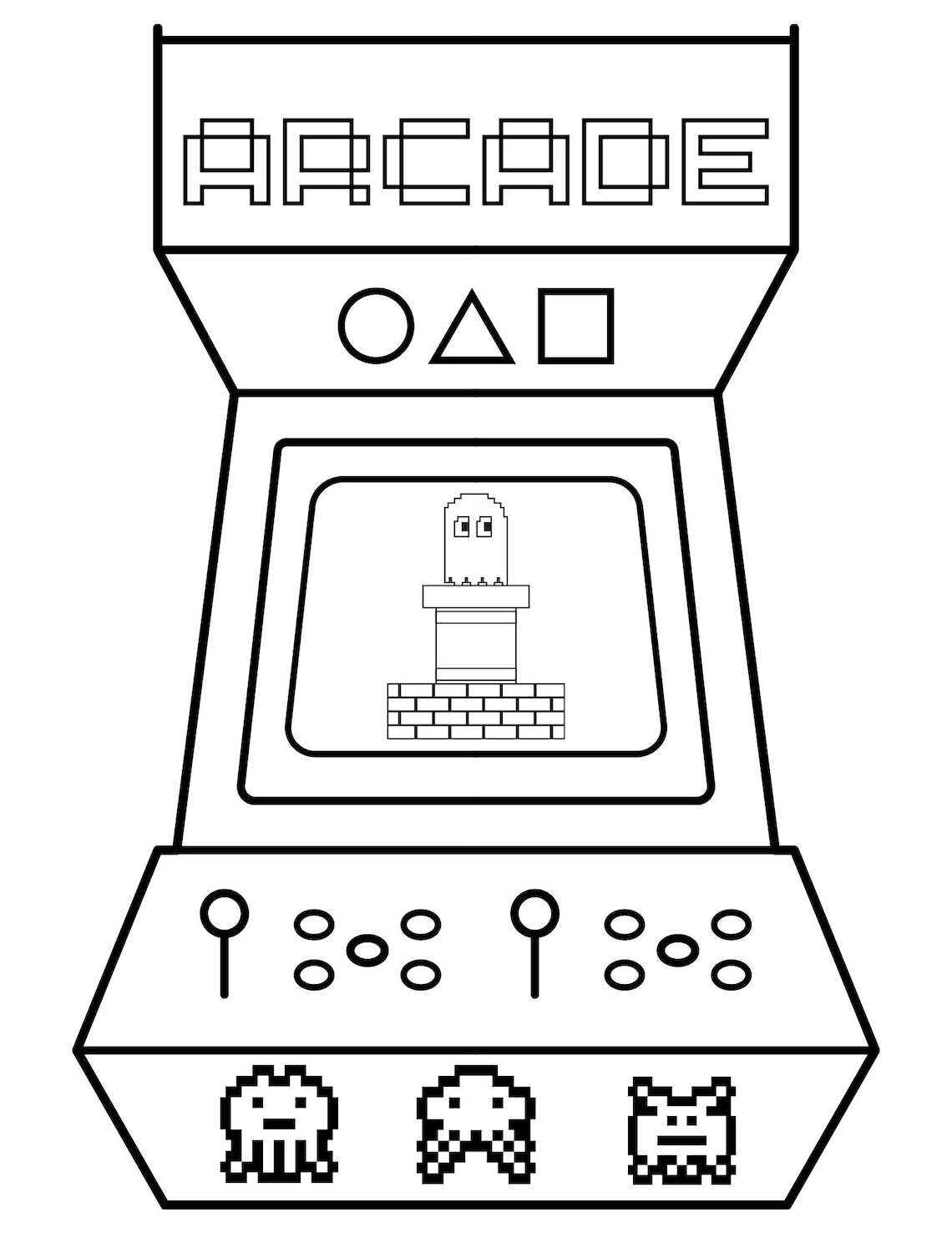 Gaming Coloring Pages, Gaming PDF, Gaming Printables, Gamer Coloring ...