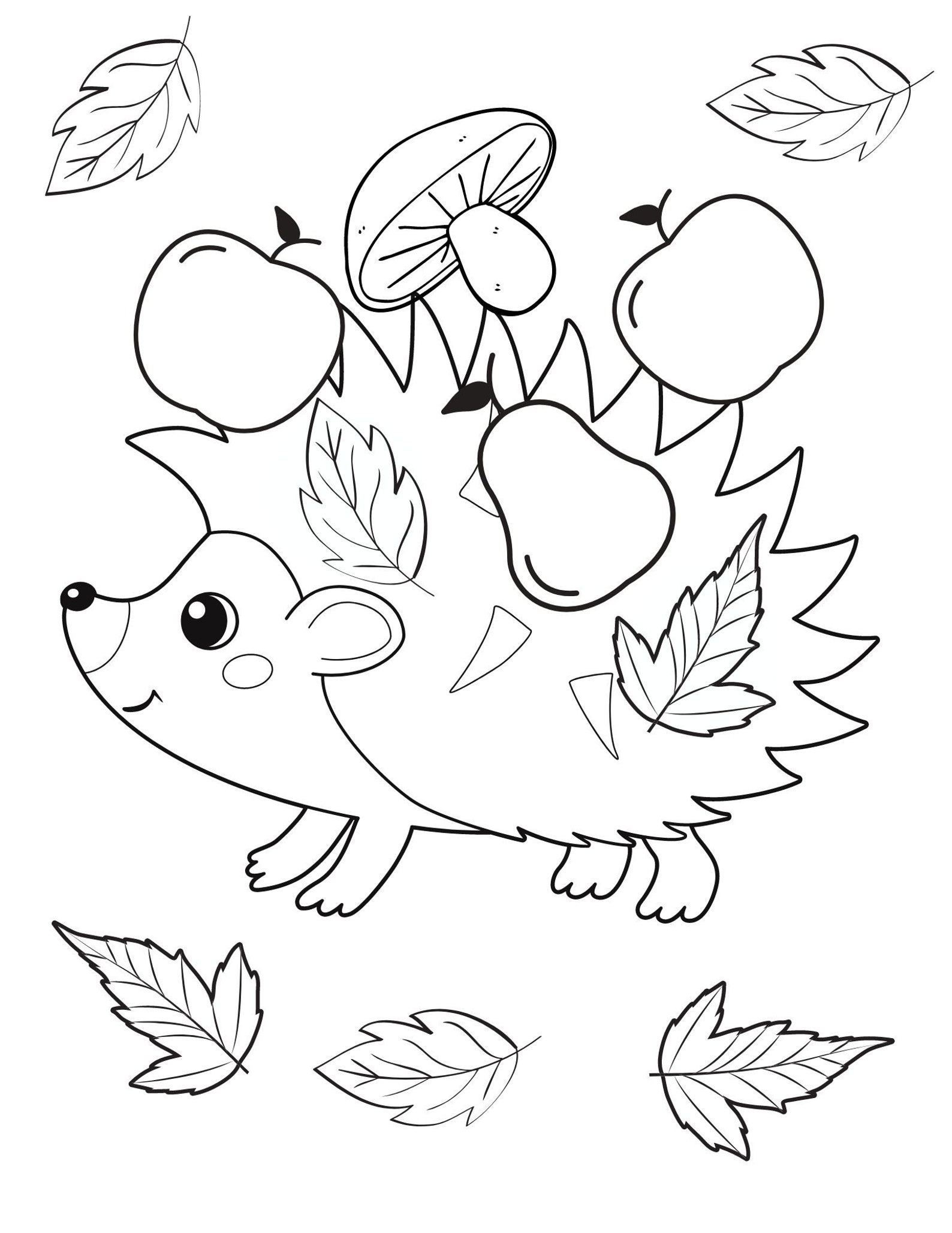 Fall Coloring Pages, Fall PDF, Fall Coloring Printables, Thanksgiving ...