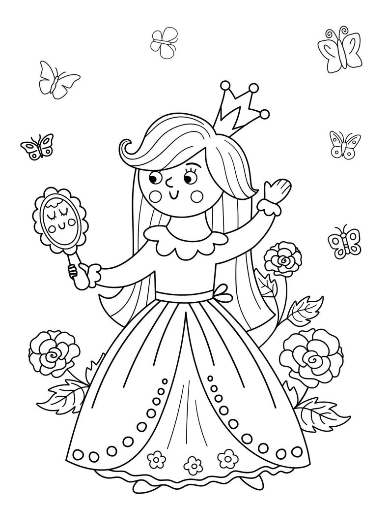 Princess Coloring Pages, Princess Printables, Princess Sheets, Princess ...