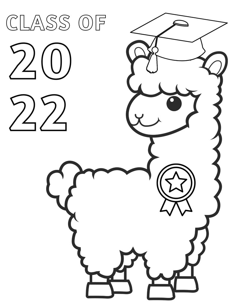 Graduation Coloring Pages Graduation PDF Graduation | Etsy