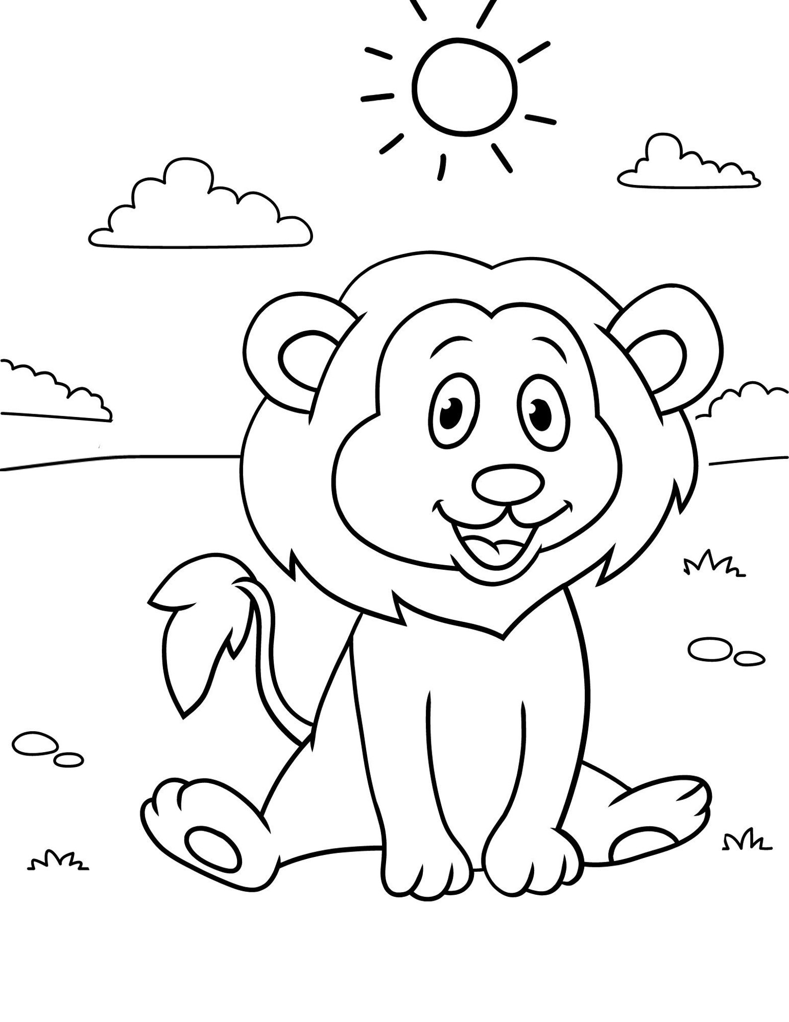 Safari Animals Coloring Pages, Safari Animals Printables, Safari ...