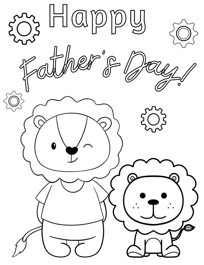 Father's Day Coloring Page, Father's Day Printables, Father's Day ...
