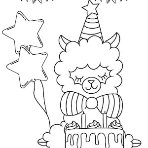 Happy Birthday Coloring Pages, Happy Birthday Printables, Happy ...
