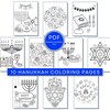 Hanukkah Coloring Bookmark, Hanukkah Printable Bookmarks, Hanukkah Kids ...