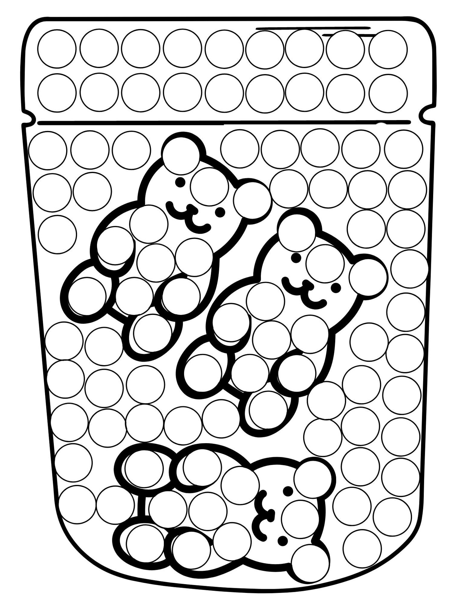 Dot Marker Candy Coloring Pages, Do a Dot Candy Coloring, Printable ...