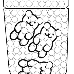 Dot Marker Candy Coloring Pages, Do a Dot Candy Coloring, Printable ...